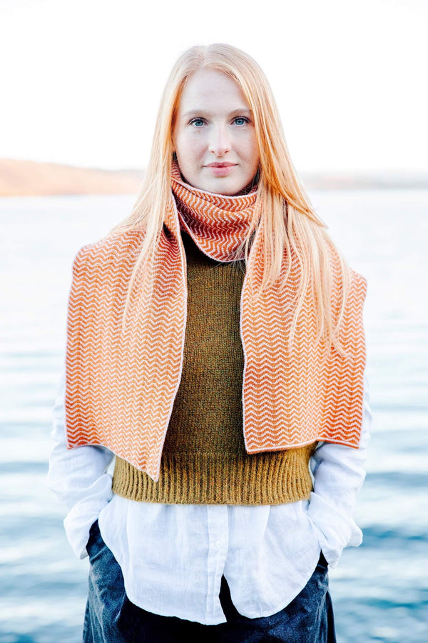 Wave Scarf Rust - Eas Fors